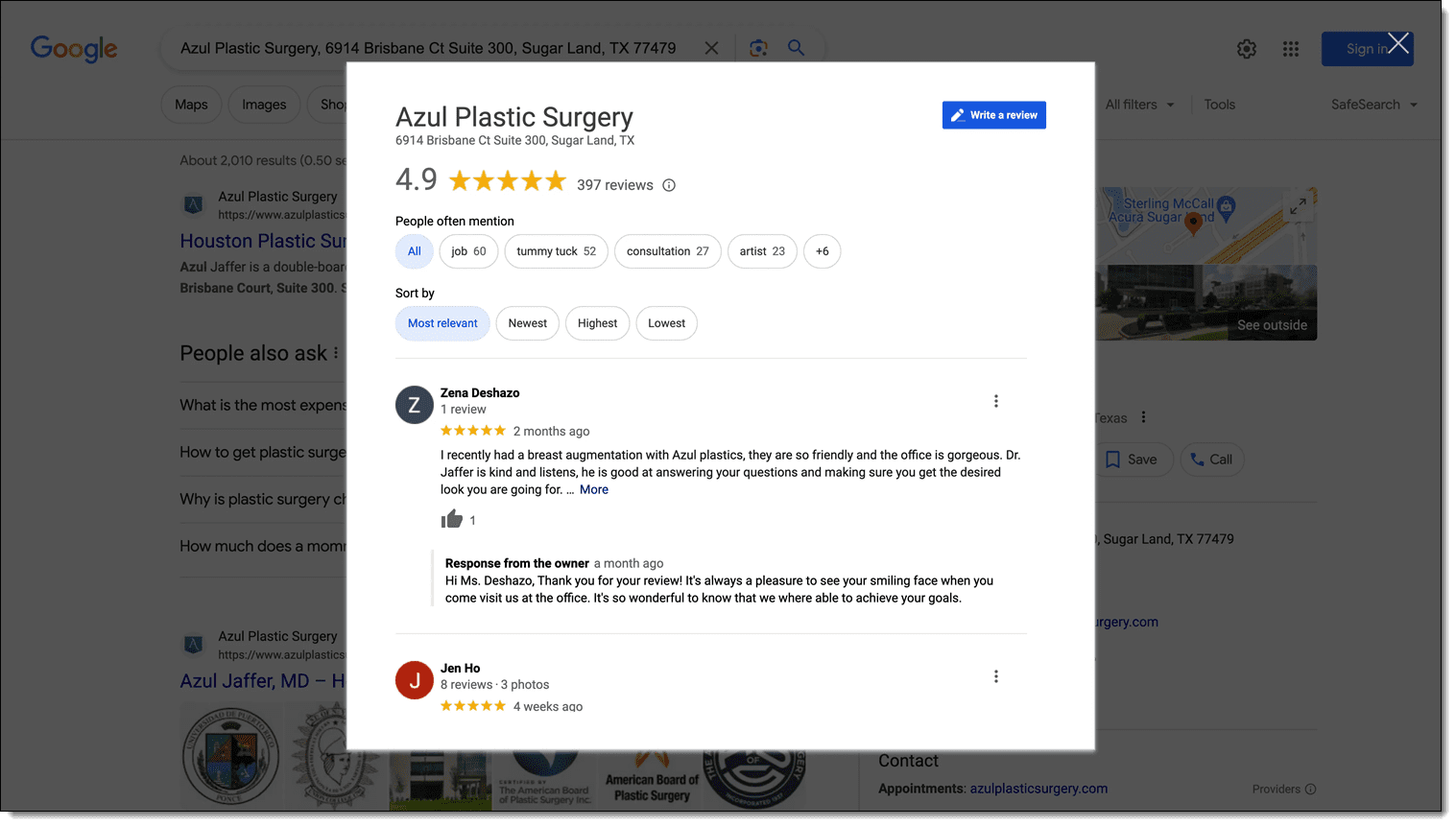 Meet Dr. Azul Jaffer of Azul Plastic Surgery in Houston, Texas - Doctor ...