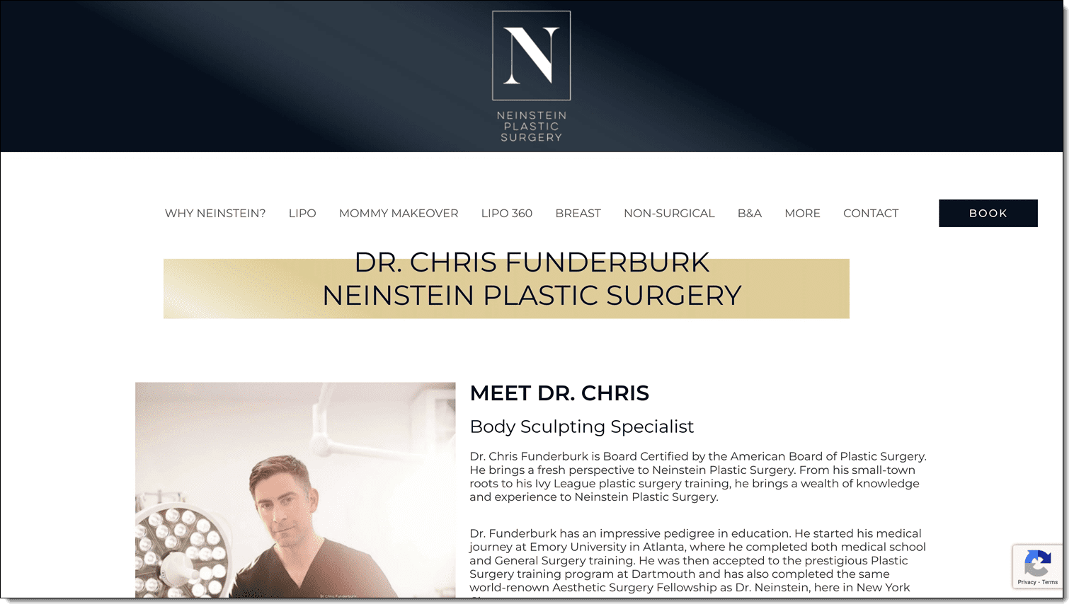 Meet Dr. Chris Funderburk of Neinstein Plastic Surgery in New York, New ...