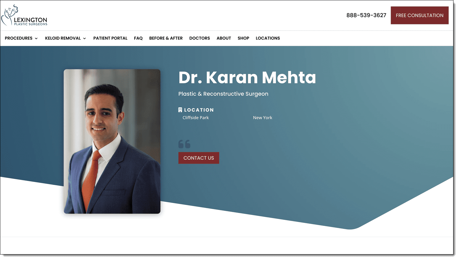 Meet Dr. Karan Mehta of Lexington Plastic Surgeons in New York, New ...