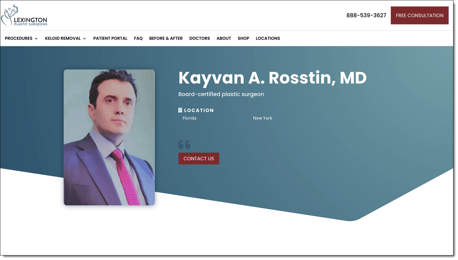 Meet Dr. Kayvan Ansari Rosstin of Lexington Plastic Surgeons in New ...