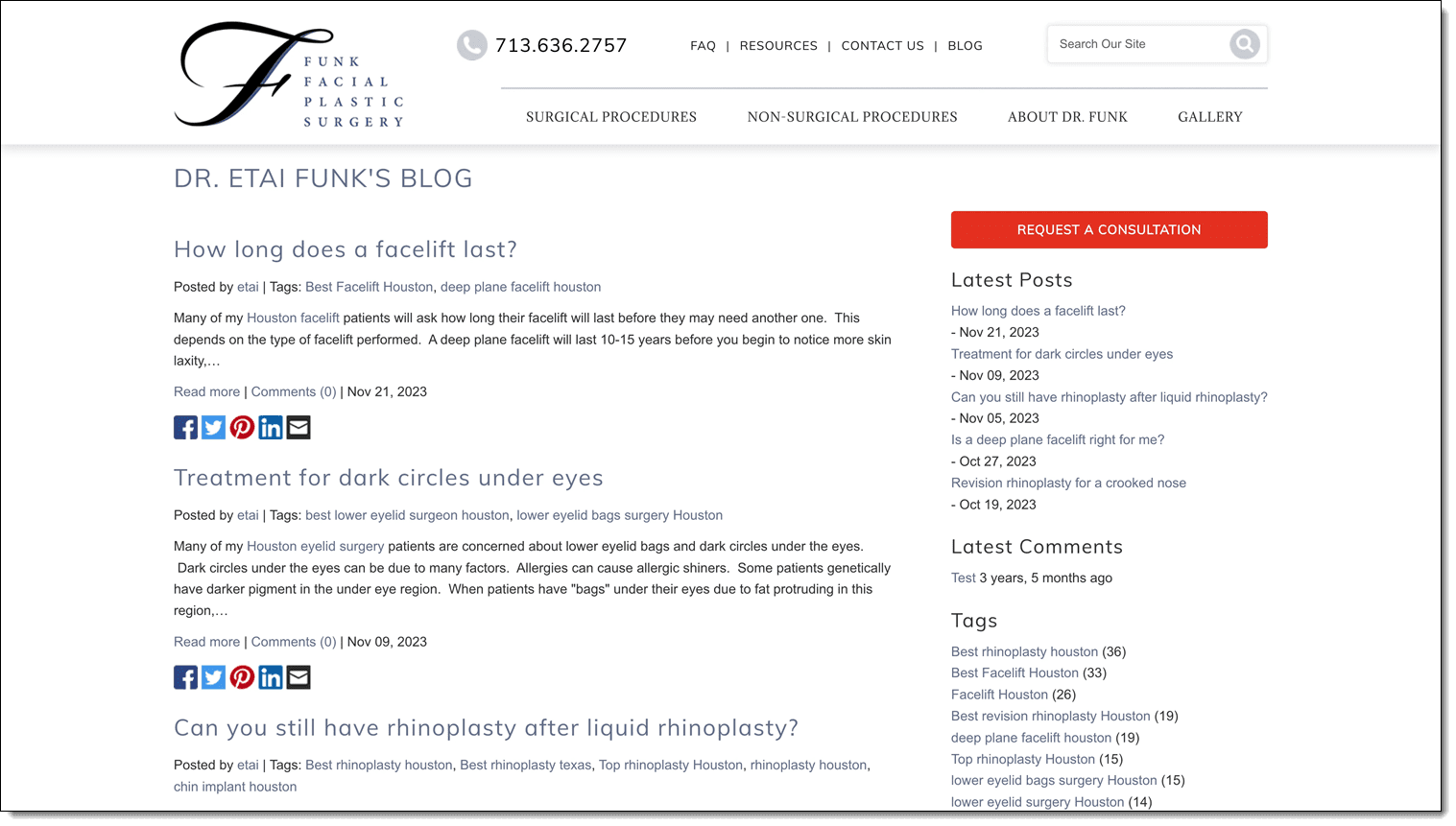 Meet Dr. Etai Funk of Funk Facial Plastic Surgery in Houston, Texas ...