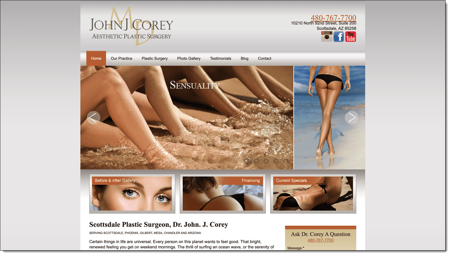 Meet Dr. John J. Corey of John J. Corey, MD - Aesthetic Plastic Surgery in Phoenix, Arizona ...
