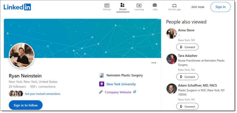 Meet Dr. Ryan Neinstein of Neinstein Plastic Surgery in New York, New ...