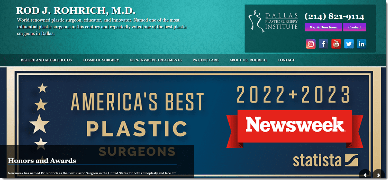 Meet Dr. Rod J. Rohrich of Dallas Plastic Surgery Institute in Dallas ...