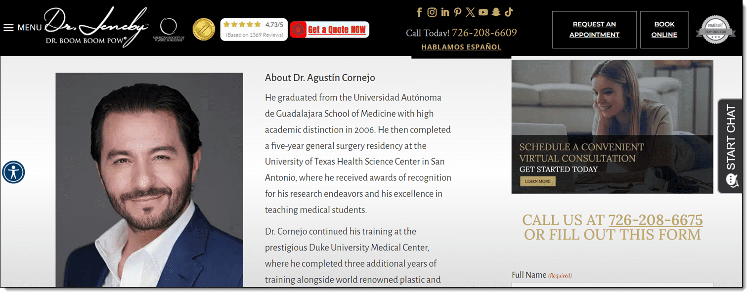 Meet Dr. Agustin Cornejo of Plastic and Cosmetic Center of South Texas ...