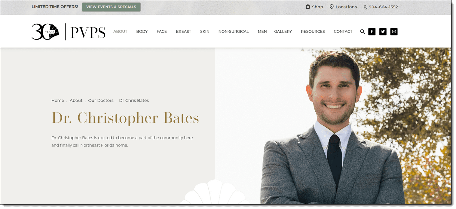 Meet Dr. Christopher Bates of Ponte Vedra Plastic Surgery in ...