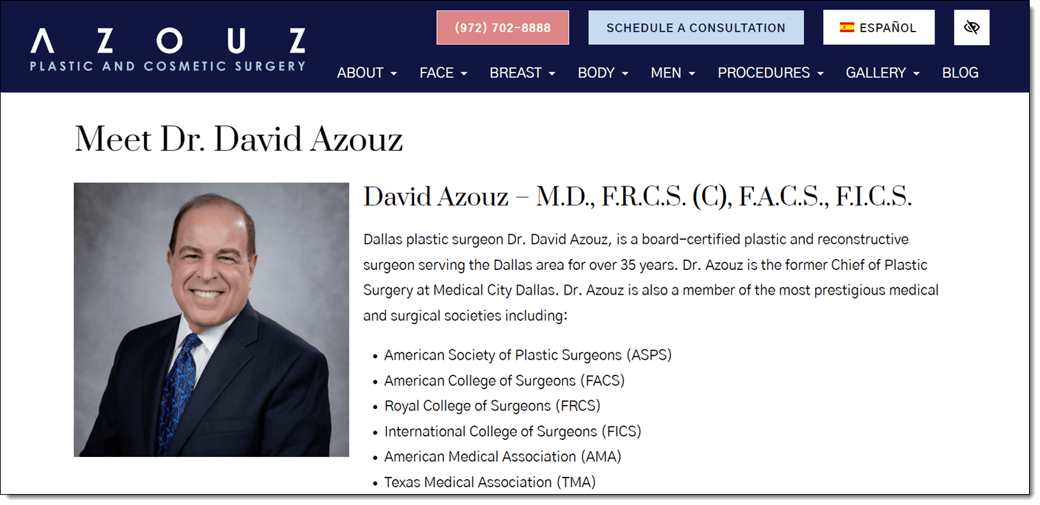 Meet Dr. David Azouz of Azouz Plastic and Cosmetic Surgery in Dallas ...
