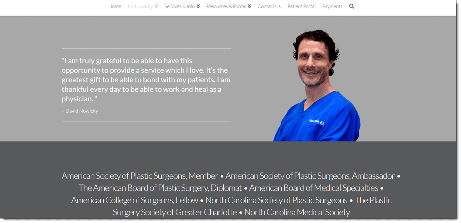 Meet Dr. David Nowicky of Carolinas Skin Center in Charlotte, North ...