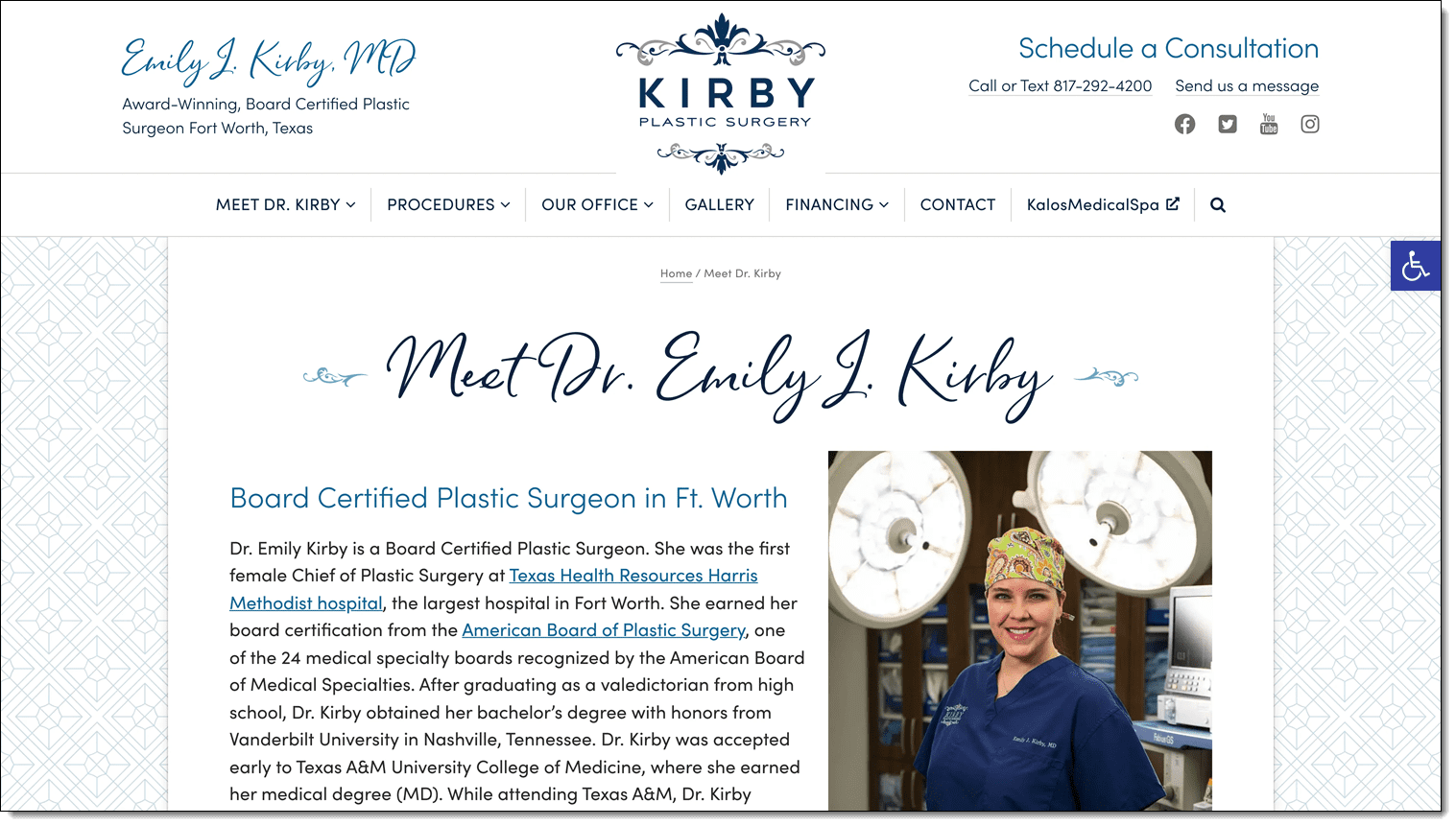 Meet Dr. Emily Kirby of Kirby Plastic Surgery in Fort Worth, Texas - Doctor Marketing, MD™