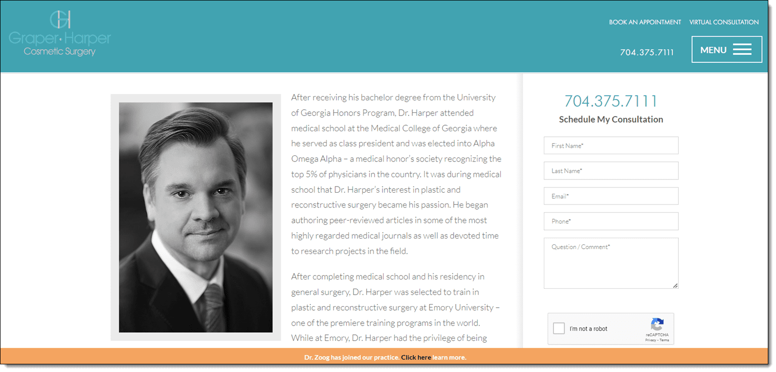 Meet Dr. Garrett Harper of Graper Harper Cosmetic Surgery in Charlotte ...