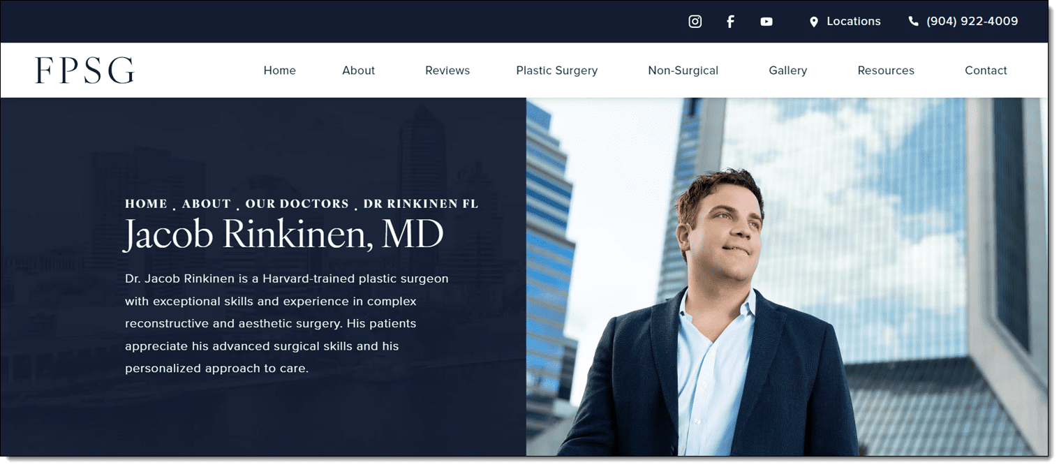 Meet Dr. Jacob Rinkinen of Florida Plastic Surgery Group in ...