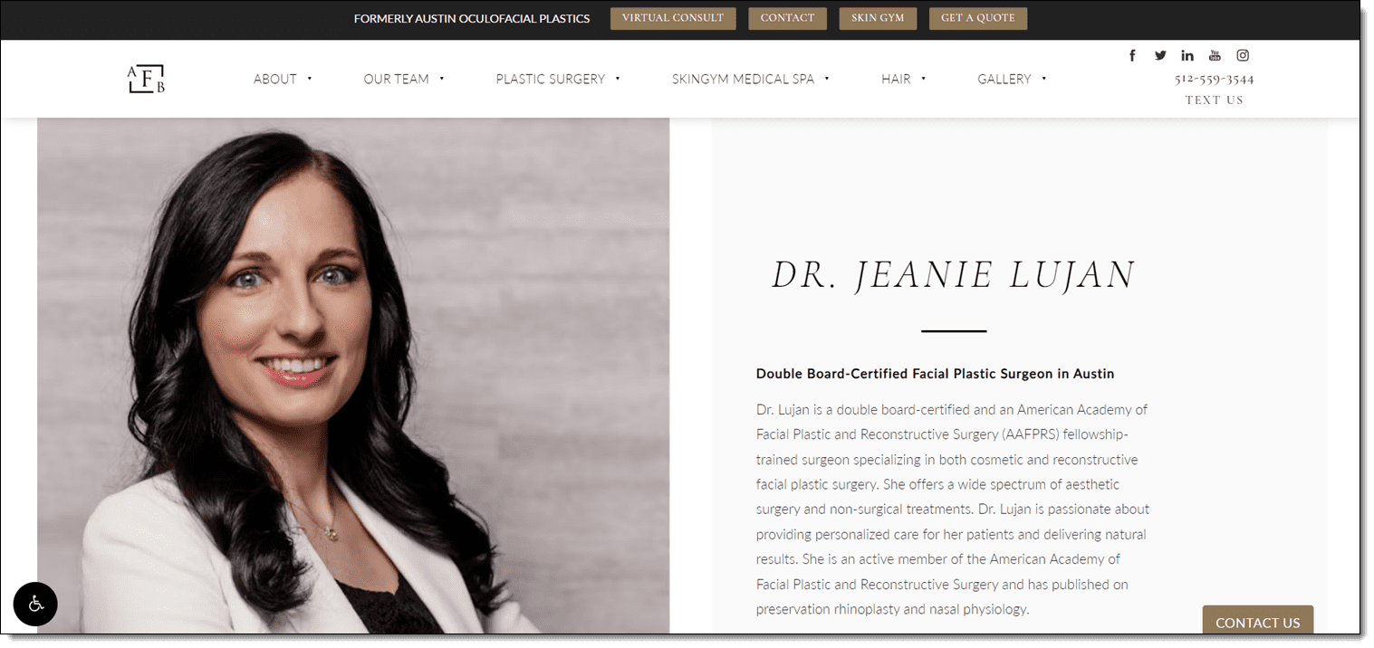 Meet Dr. Jeanie Lujan of Austin Face & Body in Austin, Texas - Doctor ...