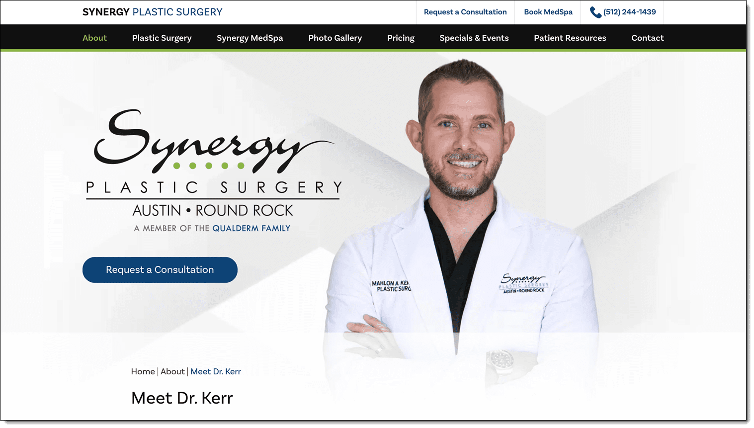 Meet Dr. Mahlon Kerr of Synergy Plastic Surgery in Austin, Texas ...