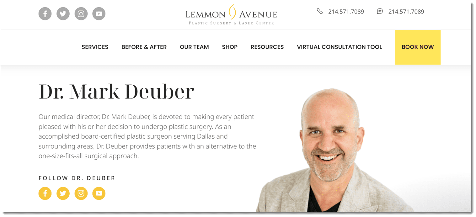 Meet Dr. Mark Deuber of Lemmon Avenue Plastic Surgery & Laser Center in ...
