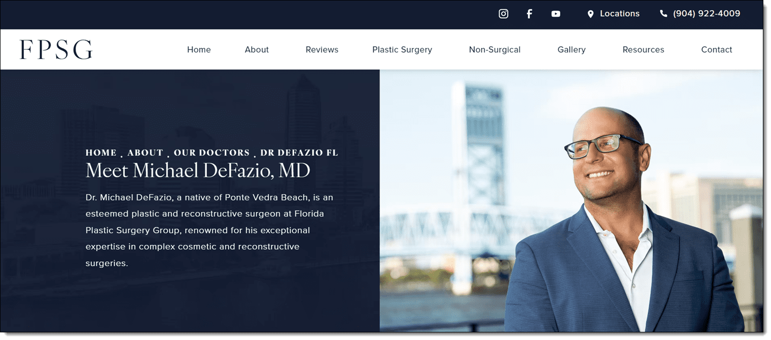 Meet Dr. Michael DeFazio of Florida Plastic Surgery Group in ...