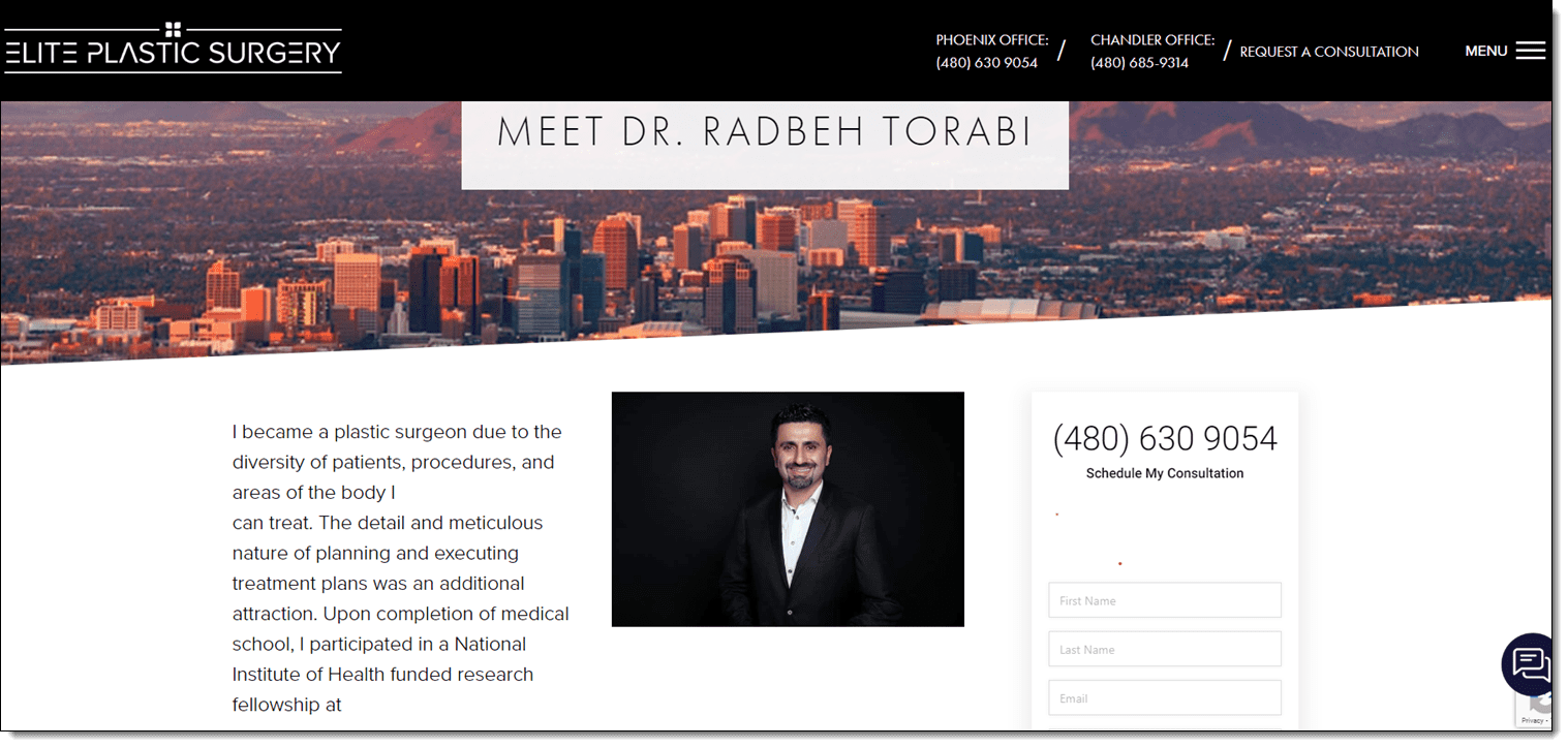 Meet Dr. Radbeh Torabi of Elite Plastic Surgery in Phoenix, Arizona ...