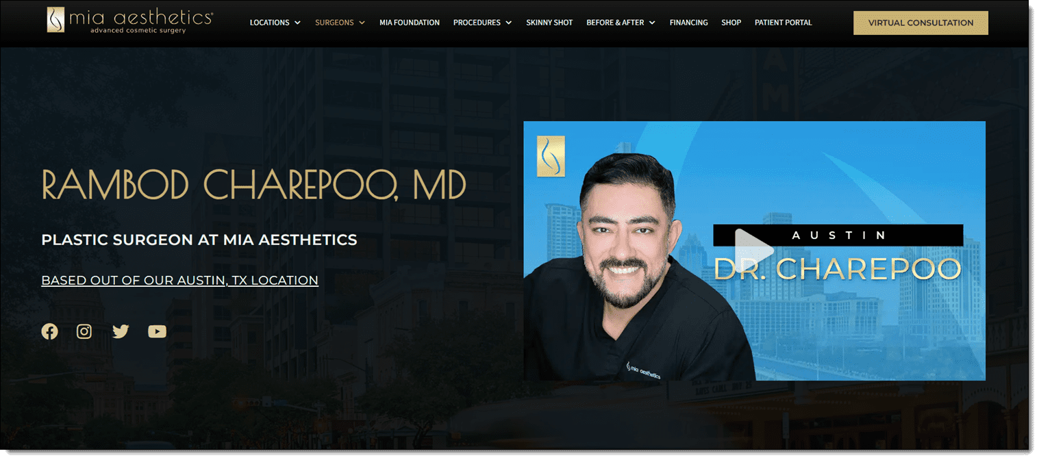 Meet Dr. Rambod Charepoo of Mia Aesthetics in Austin, Texas - Doctor ...