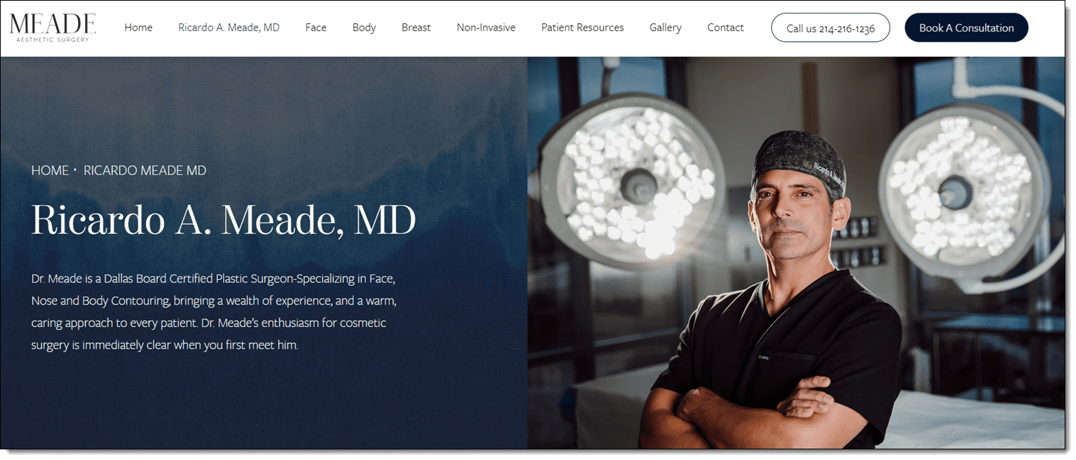 Meet Dr. Ricardo Meade of Meade Aesthetic Surgery in Dallas, Texas ...