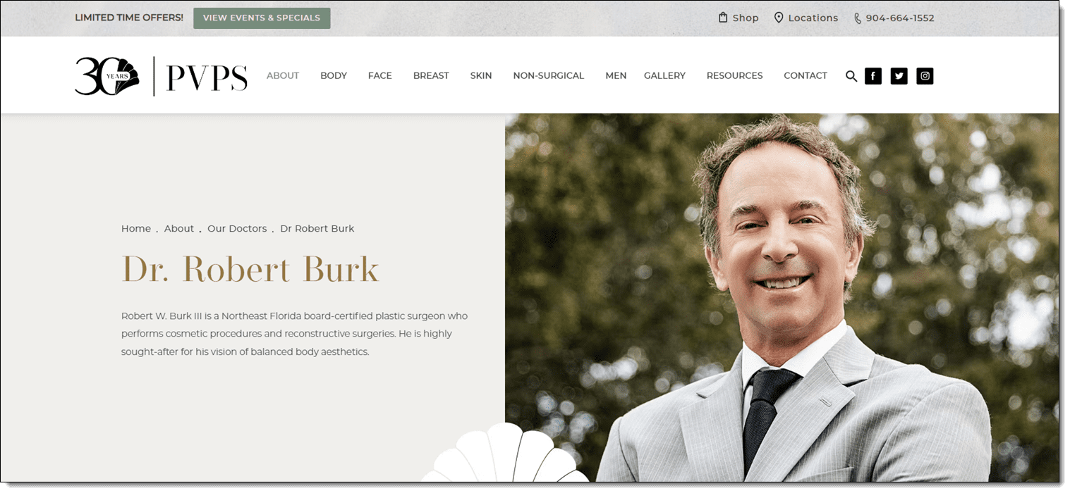 Meet Dr. Robert Burk of Ponte Vedra Plastic Surgery Expert Care in ...