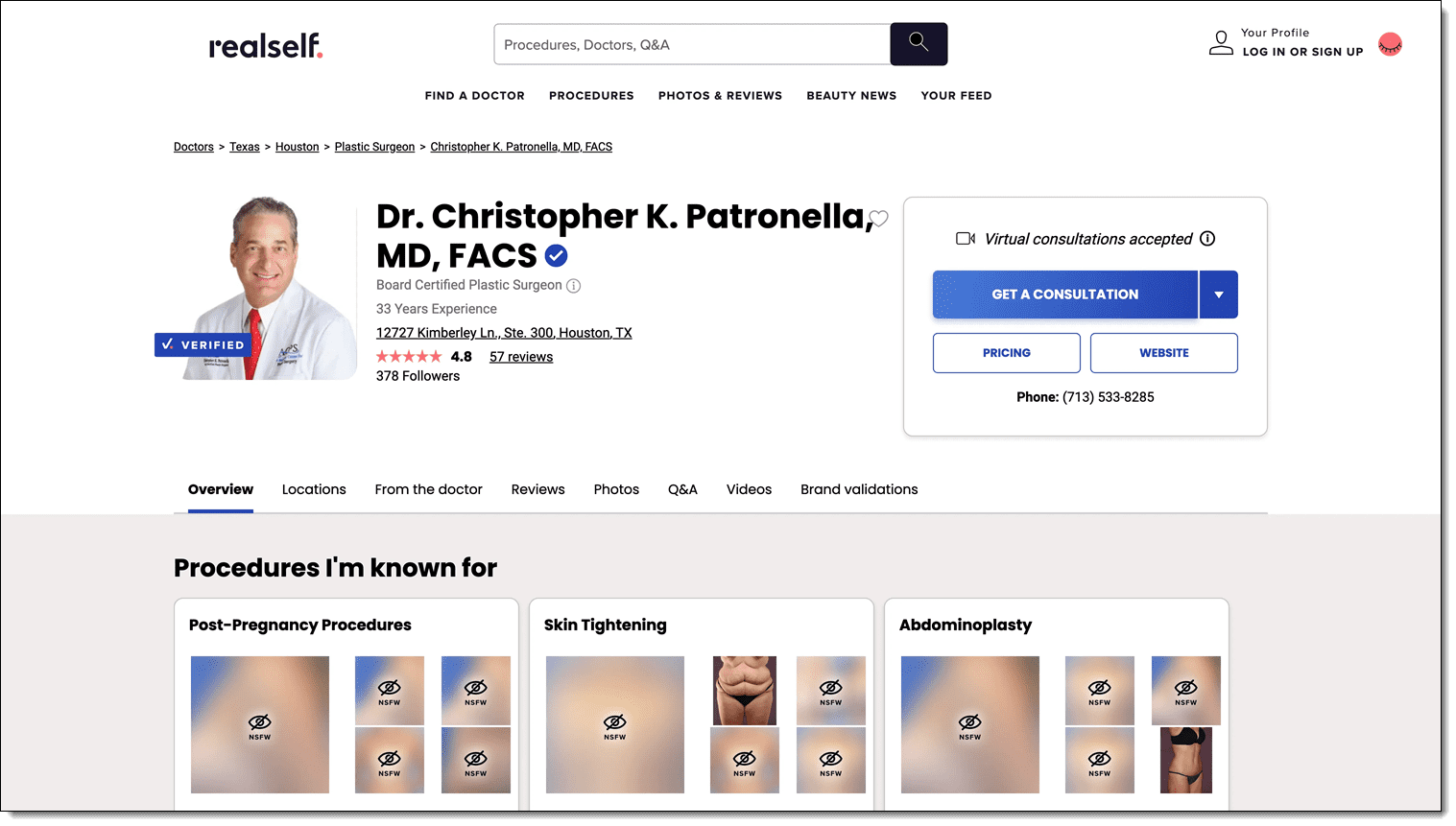 Meet Dr. Christopher Patronella of Aesthetic Center for Plastic Surgery ...