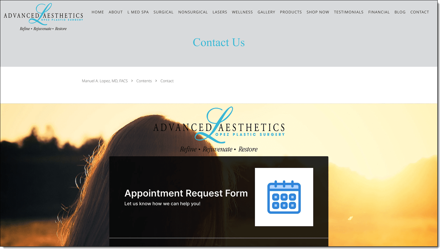 Meet Dr. Manuel A. Lopez of Advanced Aesthetics Lopez Plastic Surgery ...