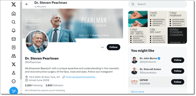 Meet Dr. Steven Pearlman of Pearlman Aesthetic Surgery in New York, New ...