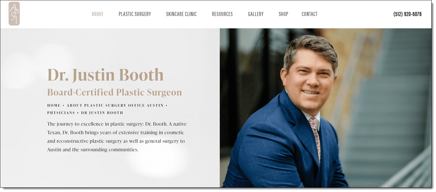 Meet Dr. Justin Booth of Austin Plastic Surgery Institute in Austin ...