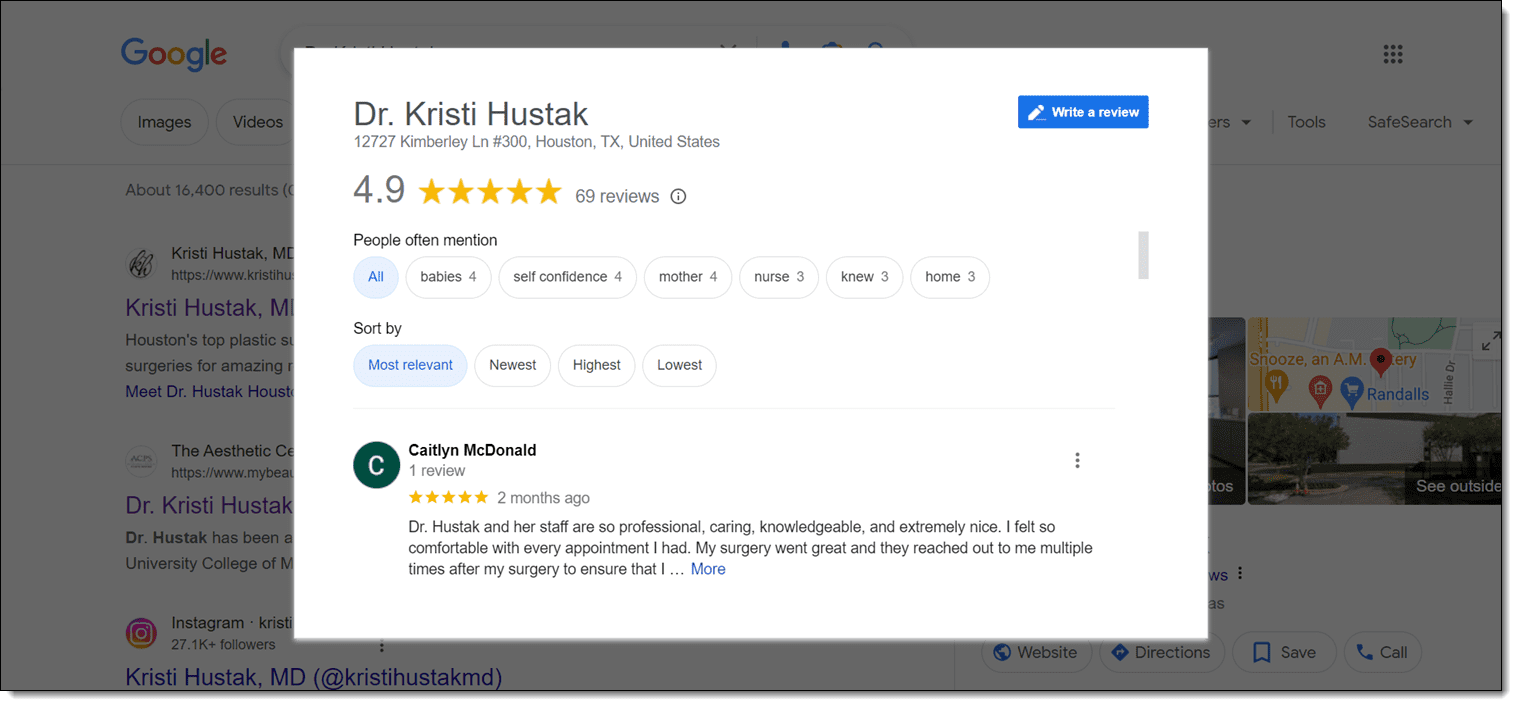 Meet Dr. Kristi Hustak of Aesthetic Center for Plastic Surgery in ...