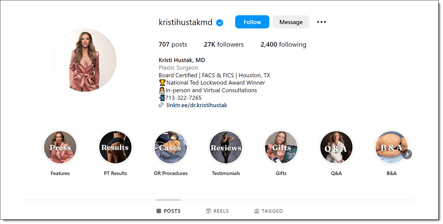 Meet Dr. Kristi Hustak of Aesthetic Center for Plastic Surgery in ...