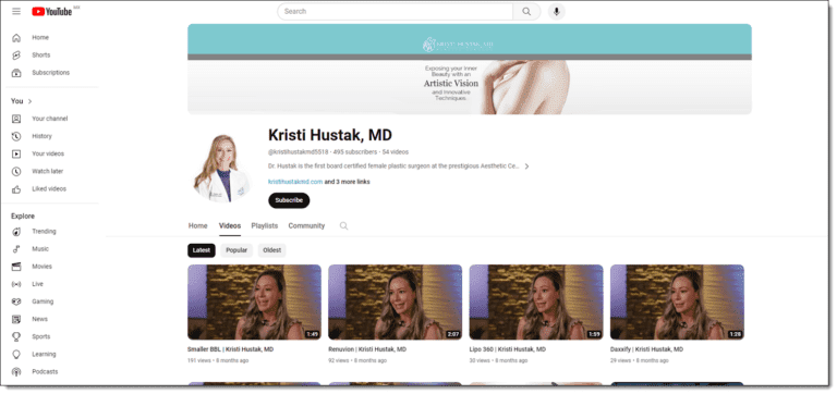 Meet Dr. Kristi Hustak of Aesthetic Center for Plastic Surgery in ...